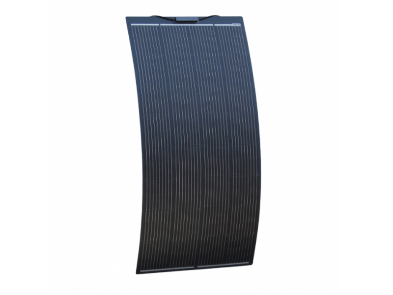 200W Monocrystalline Black Semi-Flexible Fibreglass Solar Panel | 12 ...