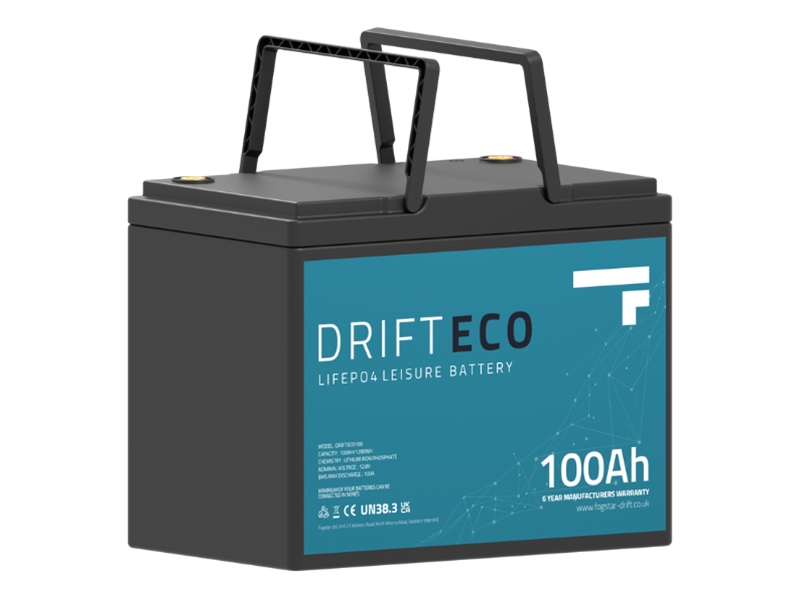 Fogstar Drift ECO 12V 100Ah Lithium Leisure Battery | 12 Volt Planet