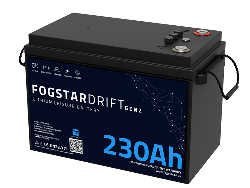 Fogstar Drift 12V 230Ah Lithium Leisure Battery (Gen2) | 12 Volt Planet
