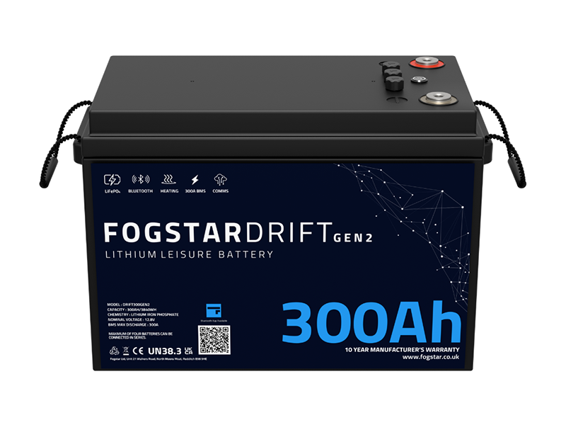Fogstar Drift 12V 300Ah Lithium Leisure Battery (Gen2) | 12 Volt Planet