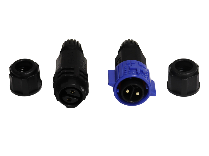 IP67 Waterproof 2-Way Inline Quick Release Locking Connector - 300V ...