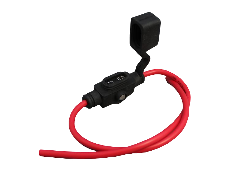 Splashproof Mini Blade Fuse Holder With LED | 12 Volt Planet