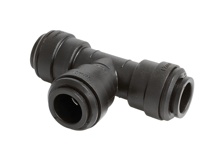 John Guest Push Fit Equal Tee 12mm | 12 Volt Planet