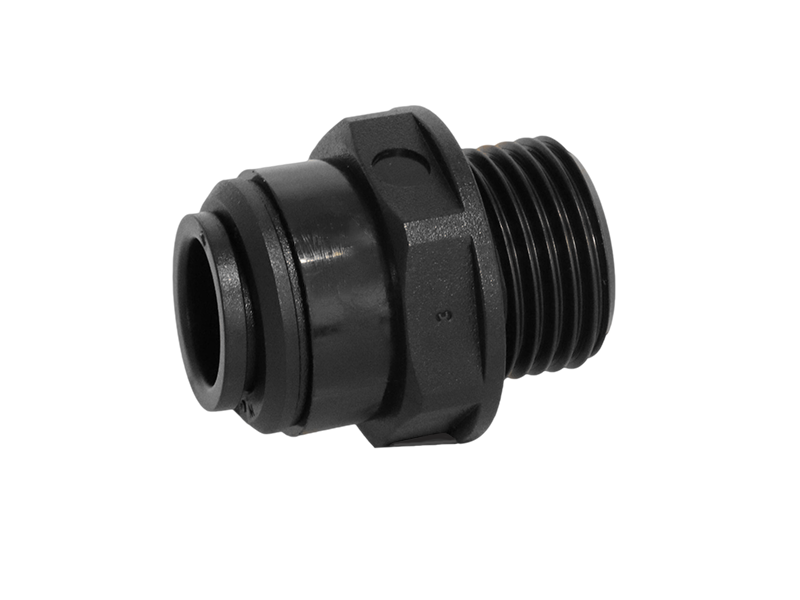 John Guest Push Fit Straight Adaptor 12mm - 1/2" BSP Male | 12 Volt Planet
