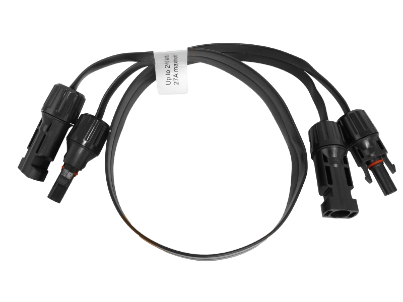 MC4 To MC4 4.0mm² Flat Extension Cable – 0.5m Long | 12 Volt Planet