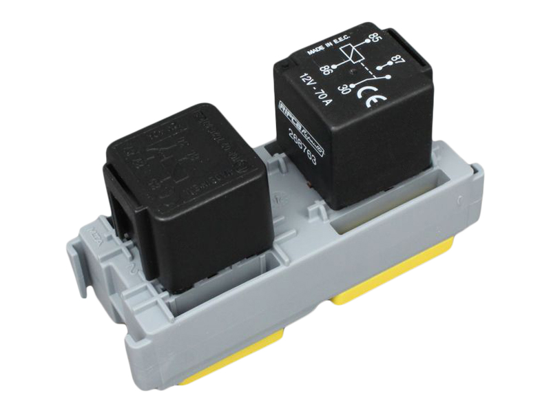 Module For 1x Mini Relay & 1x High Power Relay | 12 Volt Planet