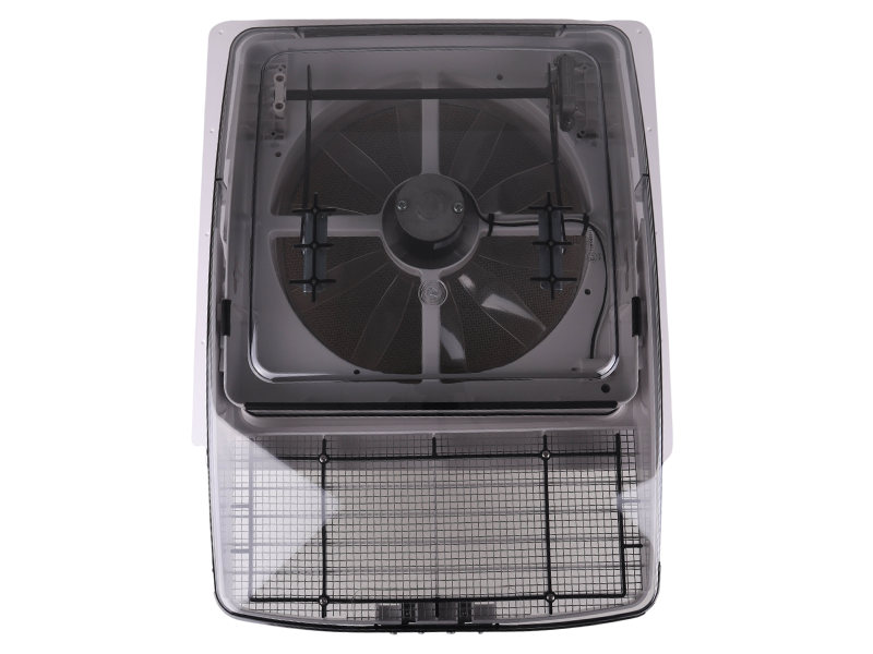 Maxxair Maxxfan Deluxe Roof Fan With Remote - Clear/Tint | 12 Volt Planet