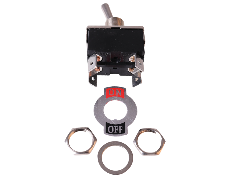 ON/OFF Double Pole Toggle Switch With Decal Plate - 30A@12V | 12 Volt ...