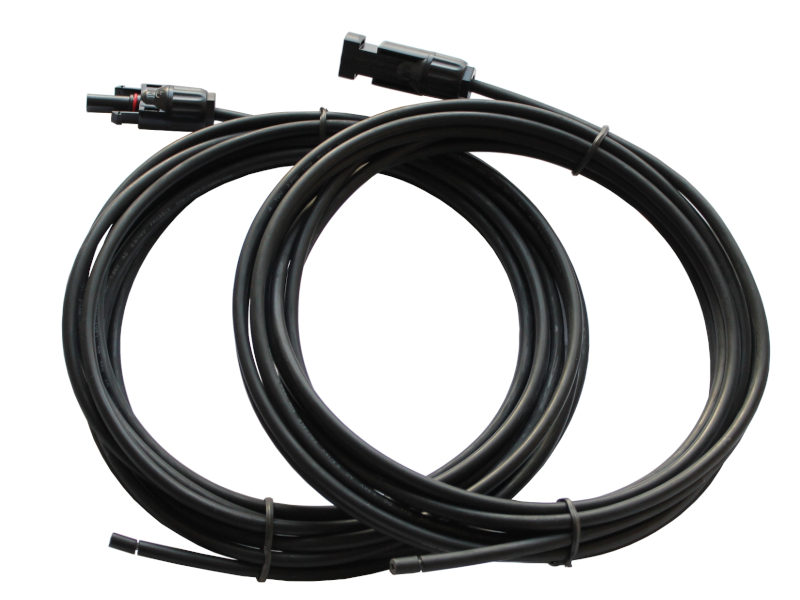 Pair of 6mm² Single Core Solar Cables With MC4-Compatible Connectors ...