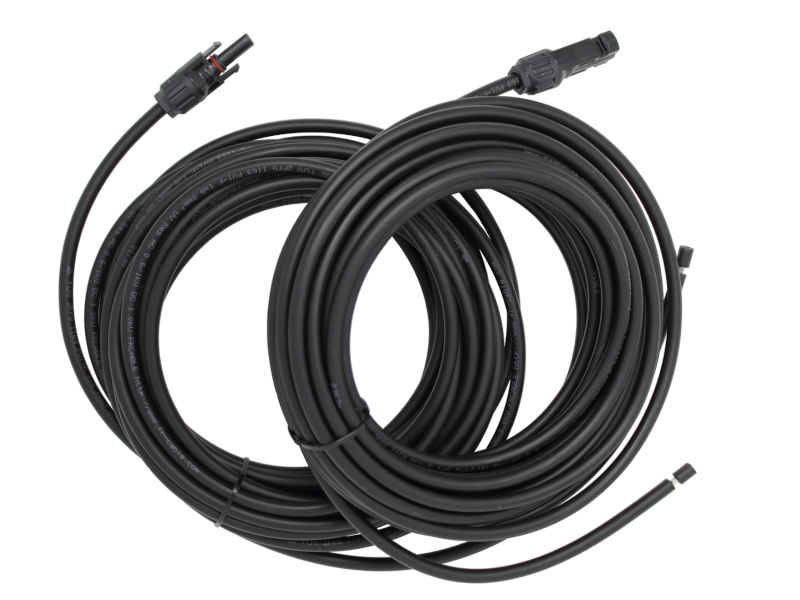 Pair of 6mm² Single Core Solar Cables With MC4-Compatible Connectors ...