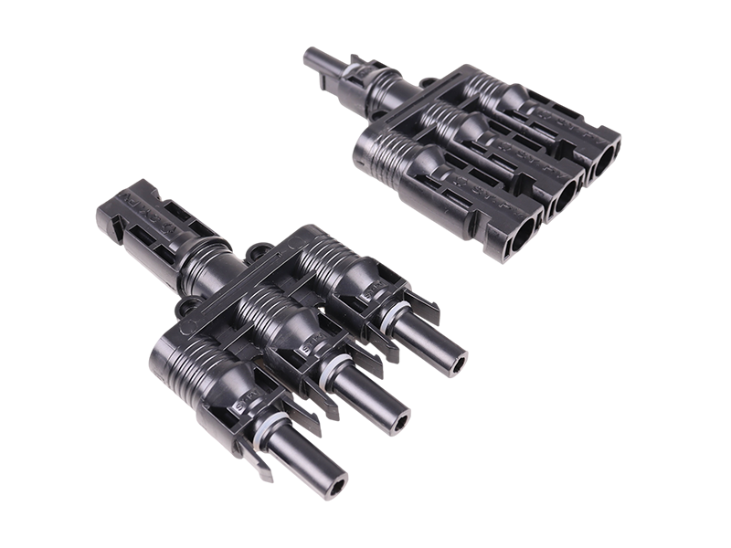 Pair of MC4-Compatible 3-To-1 Solar Connectors | 12 Volt Planet