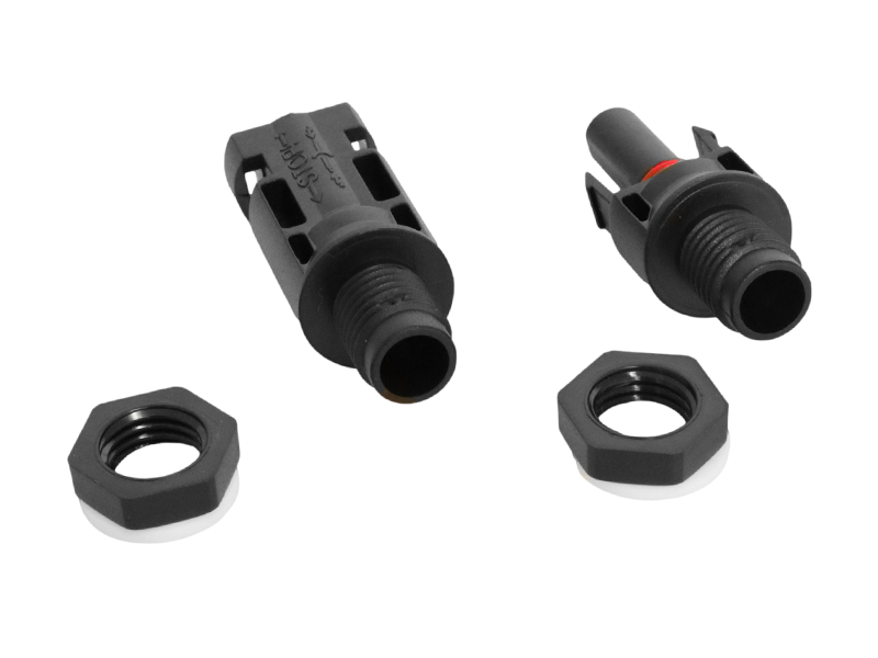 Pair of Male/Female Through Roof/Bulkhead MC4-Compatible Solar ...