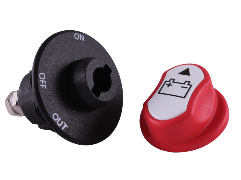 Miniature Battery Isolation Switch - Removable Actuator | 12 Volt Planet