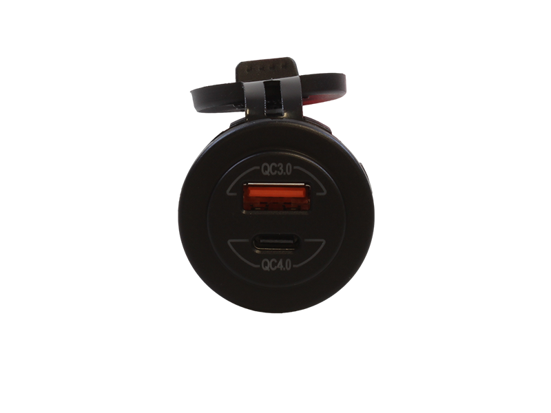 Panel Mount USB-A & USB-C Fast Charge Socket | 12 Volt Planet