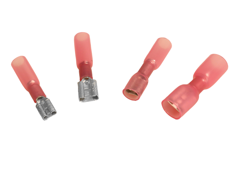 Female Blade Heat Shrink Terminals Red (0.5 - 1.5mm² Cable) | 12 Volt ...