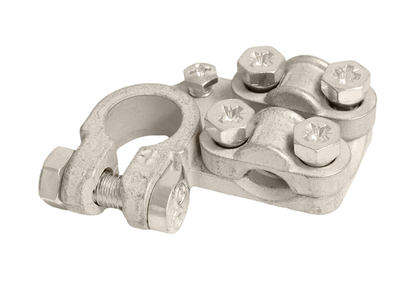 Positive Battery Terminal Clamp For Dual Cables (50-70mm2) | 12 Volt Planet