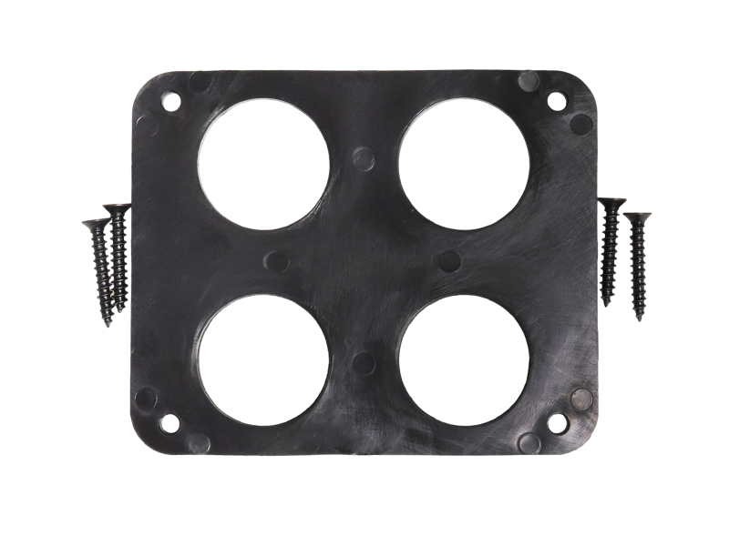 Ripca 4 Hole Square Panel For Meters & Power Sockets | 12 Volt Planet