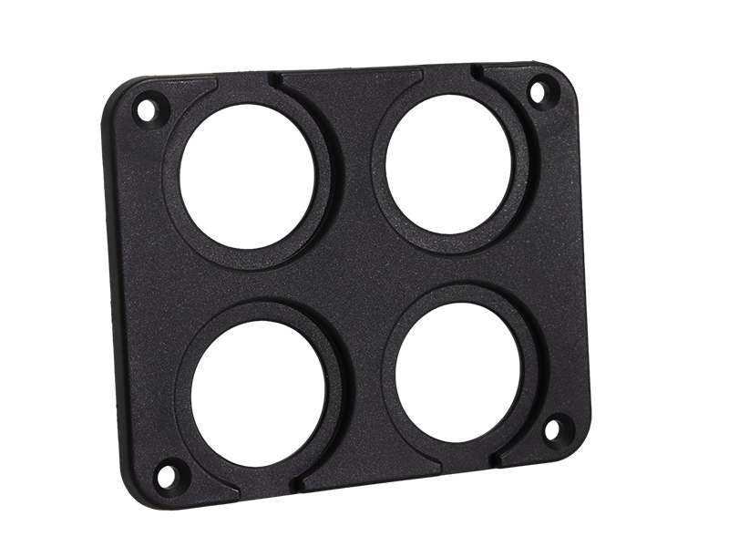 Ripca 4 Hole Square Panel For Meters & Power Sockets | 12 Volt Planet