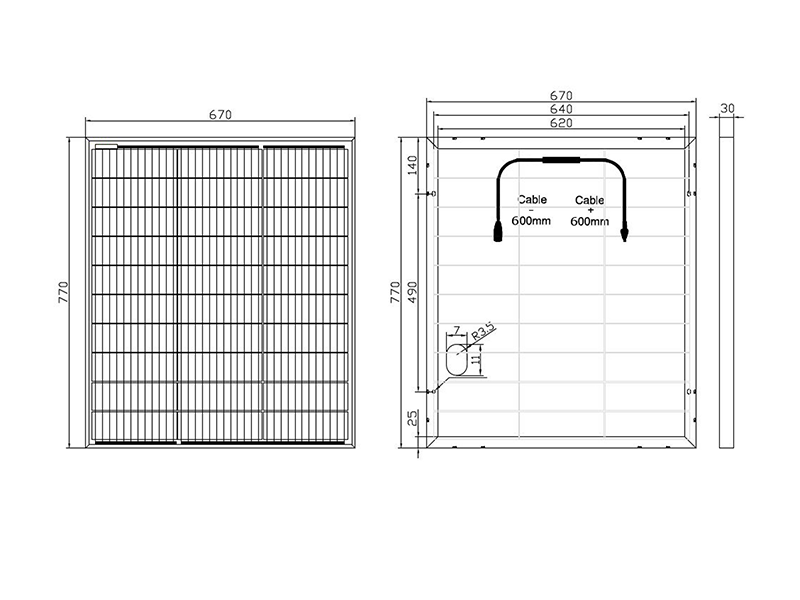 Photonic Universe 100W Bifacial Monocrystalline Rigid Framed Solar ...