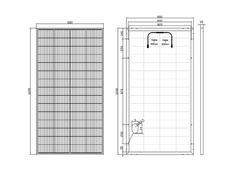 Photonic Universe 300W Bifacial Monocrystalline Rigid Framed Solar ...