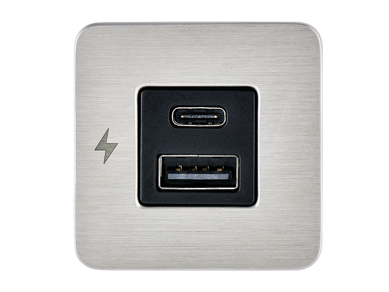 Scanstrut TILE USB-A / USB-C Interior Charging Socket 12/24V - Brushed ...