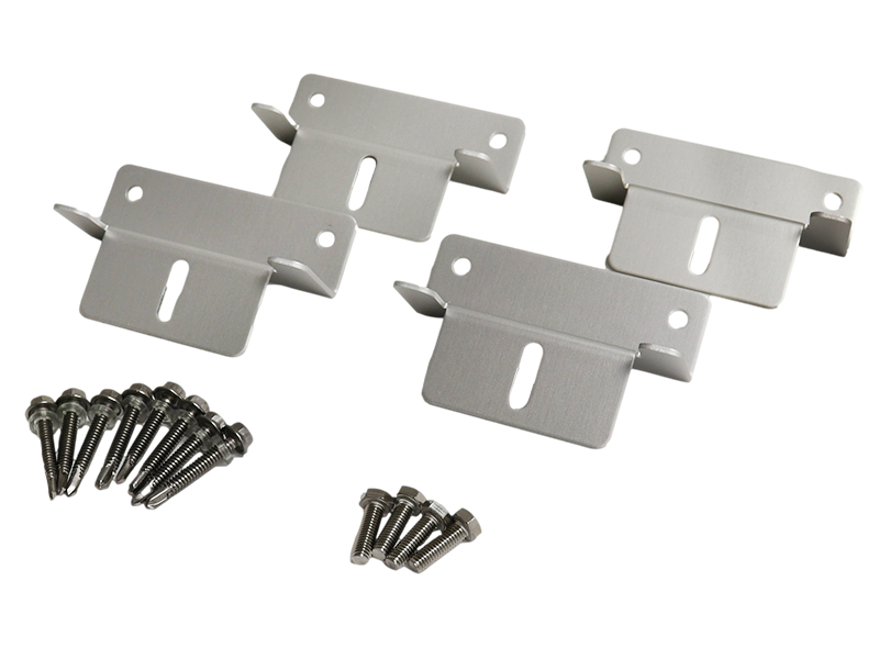 Set of 4 Aluminium Mouting Brackets For Rigid Framed Solar Panels | 12 ...