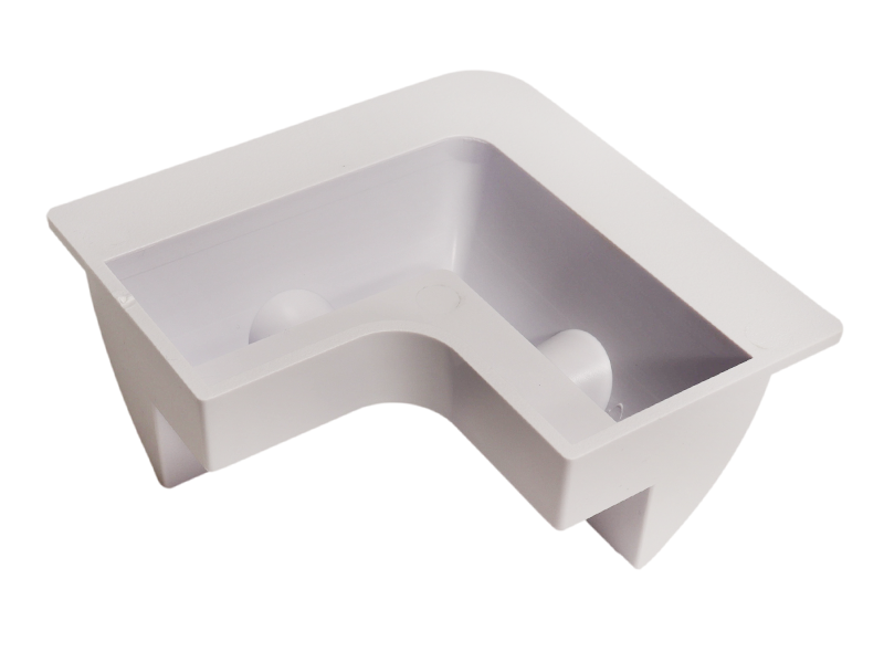Set of 4 White Plastic Corner Mounting Brackets For Rigid Framed Solar ...