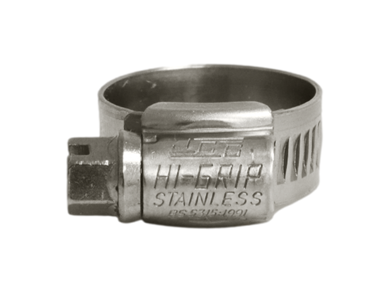 JCS Hi-Grip Stainless Steel 304 Hose Clip 13-20mm | 12 Volt Planet