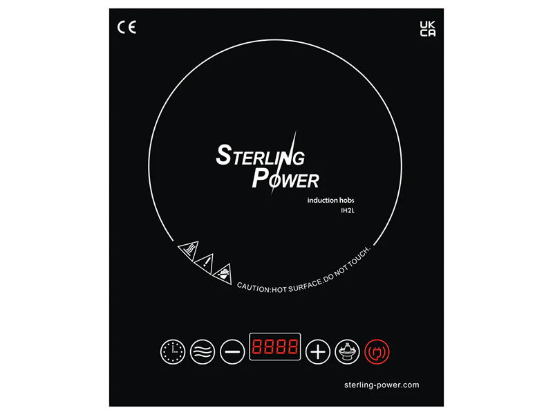 Sterling Power 1000W Fixed/Recessed Single Induction Hob (Built-In ...