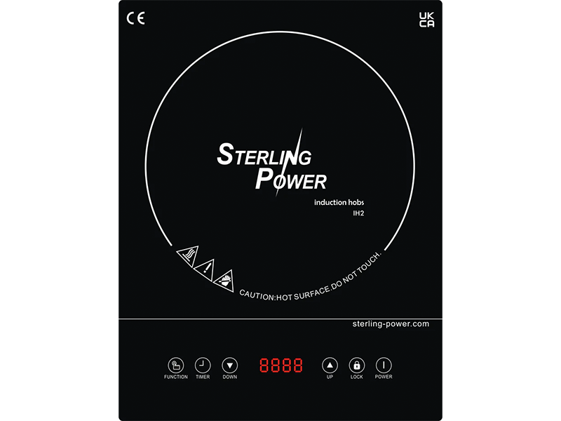 Sterling Power 2000W Fixed/Recessed Single Induction Hob (Built-In ...