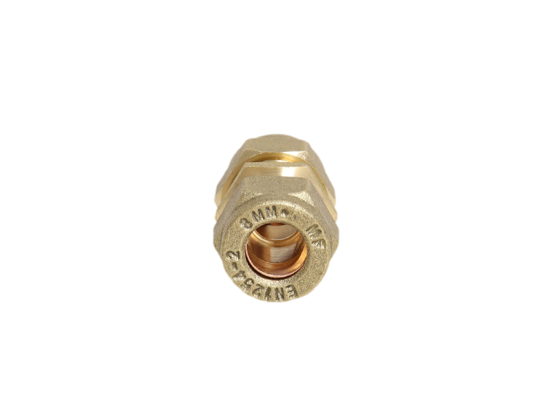 Straight Compression Fitting For 8mm Copper Gas Pipe | 12 Volt Planet