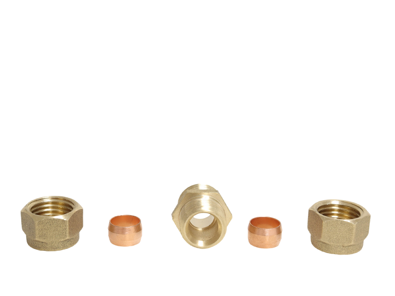 Straight Compression Fitting For 8mm Copper Gas Pipe | 12 Volt Planet