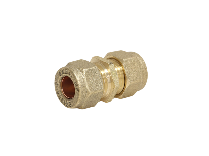 Straight Compression Fitting For 8mm Copper Gas Pipe | 12 Volt Planet