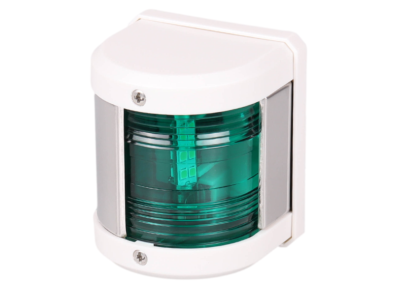 Talamex LED Starboard Navigation Light - White Housing | 12 Volt Planet