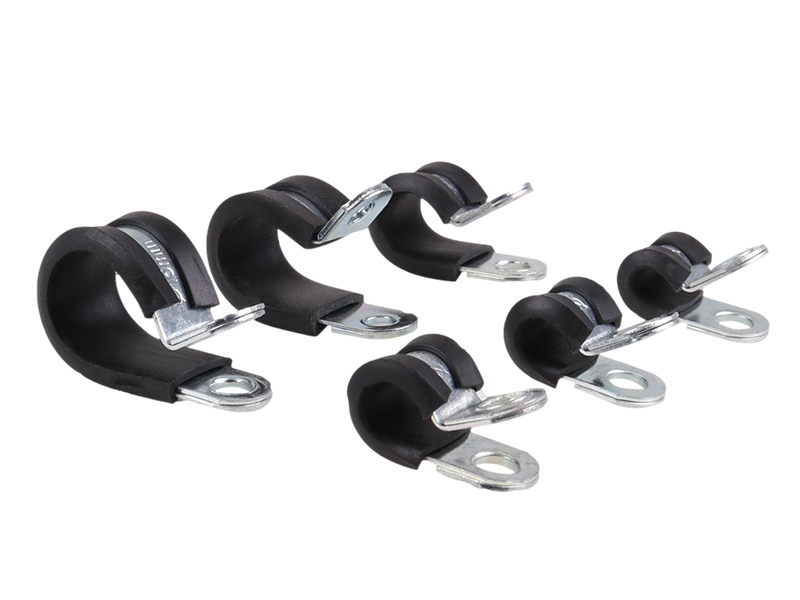 Zinc-Plated Steel P Clips - Rubber Lined | 12 Volt Planet