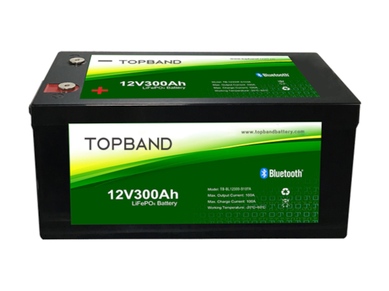 Topband B Series 12.8V 300Ah Lithium Battery With Bluetooth | 12 Volt ...