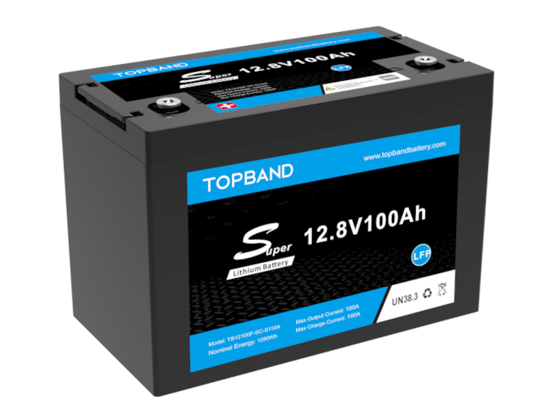 Topband S Series 12.8V 100Ah Lithium Battery | 12 Volt Planet