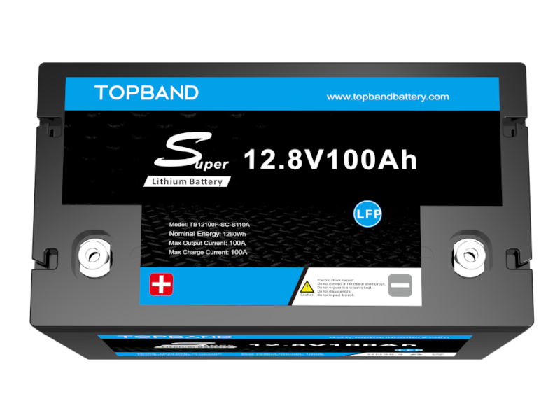 Topband S Series 12.8V 100Ah Lithium Battery | 12 Volt Planet