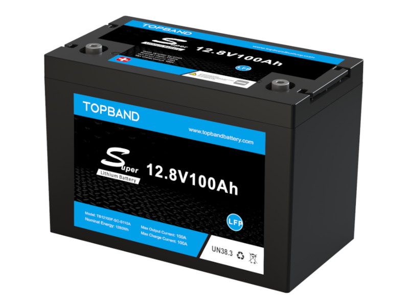 Topband S Series 12.8V 100Ah Lithium Battery | 12 Volt Planet
