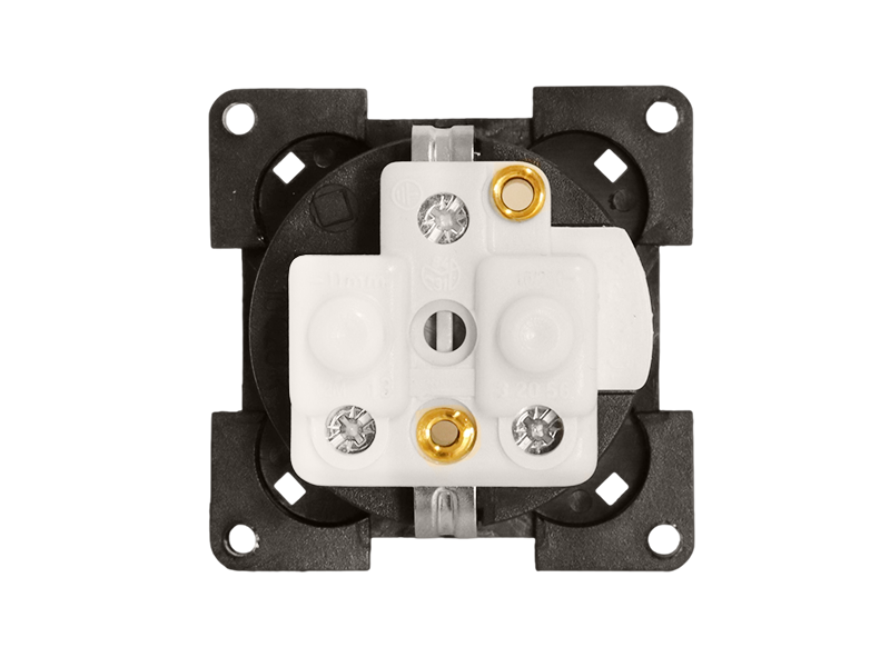 CBE 230V 16A Continental/European Schuko Socket - Black | 12 Volt Planet