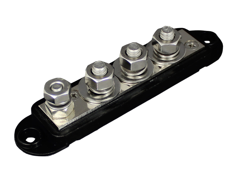 210A 4 Point Negative Distribution Block/Busbar | 12 Volt Planet 210A 4 Point Negative Distribution Block/Busbar | 12 Volt Planet