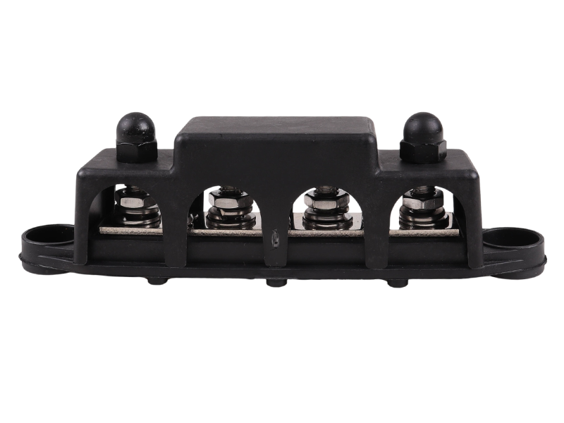 VTE 250A Large 4 Point M8 Negative Distribution Block/Busbar With Cover ... VTE 250A Large 4 Point M8 Negative Distribution Block/Busbar With Cover ...