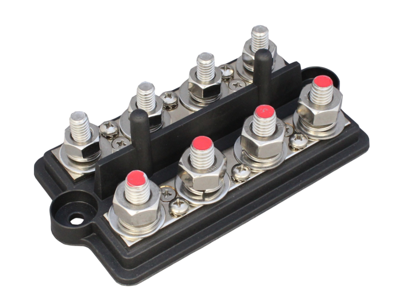 VTE Dual 4 Point Power Distribution Block / Busbar VTE Dual 4 Point Power Distribution Block / Busbar