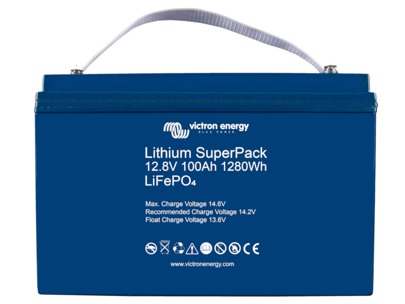 Victron Lithium SuperPack Battery (High Current) - 12.8V / 100Ah | 12 ...