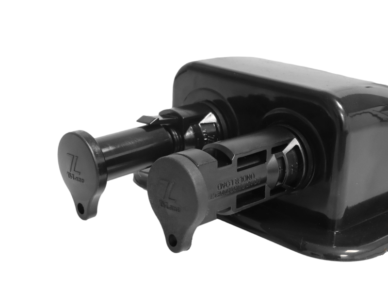 Waterproof Double Cable Entry Gland With T4 & MC4 Compatible Connectors ...