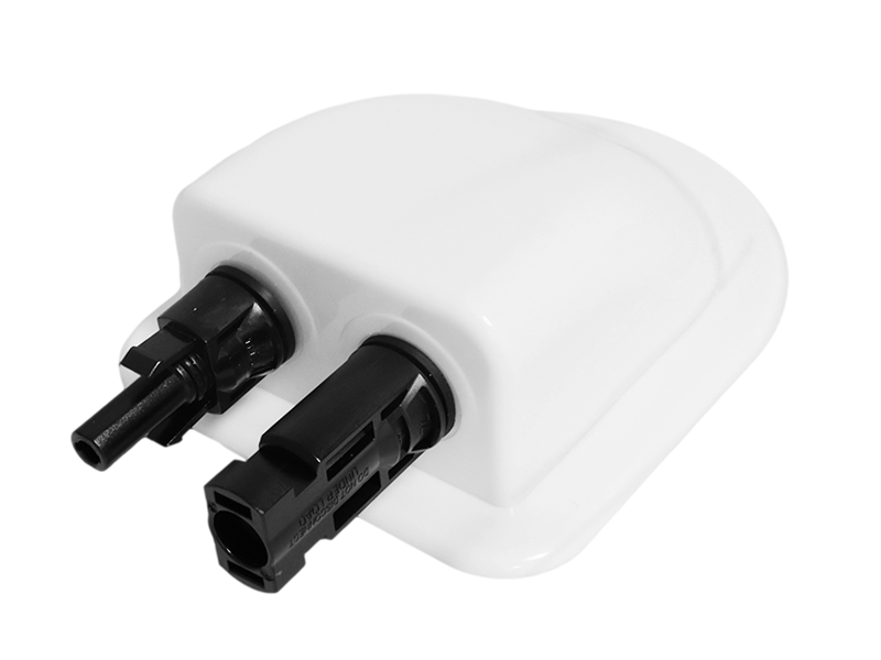 Waterproof Double Cable Entry Gland With T4 & MC4 Compatible Connectors ...