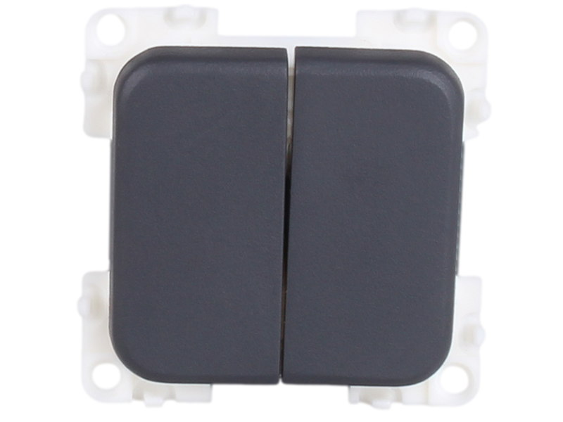 CBE Double Flat Switch - Grey | 12 Volt Planet