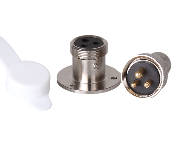 Chrome-Plated Brass Deck Connector 3A 3-Pin | 12 Volt Planet Chrome-Plated Brass Deck Connector 3A 3-Pin | 12 Volt Planet
