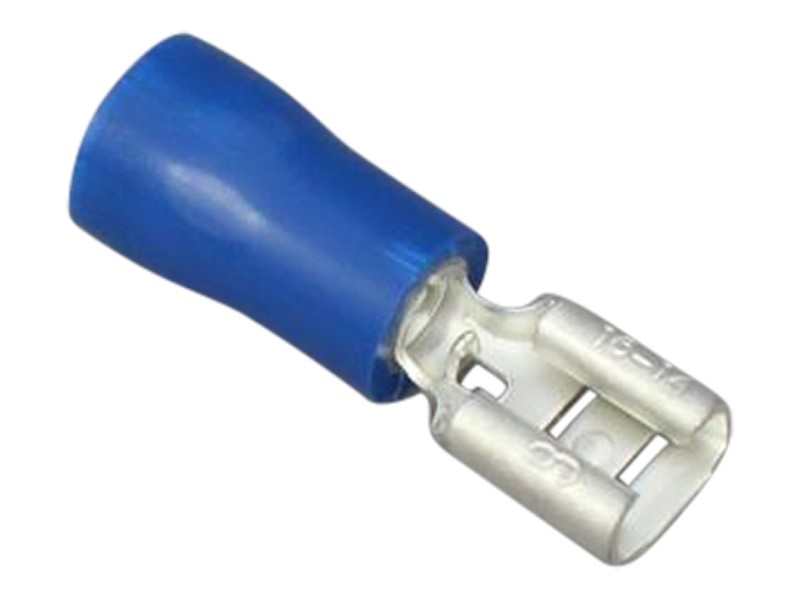 Blue Pre-Insulated feale Blade Crimp Terminals | 12 Volt Planet