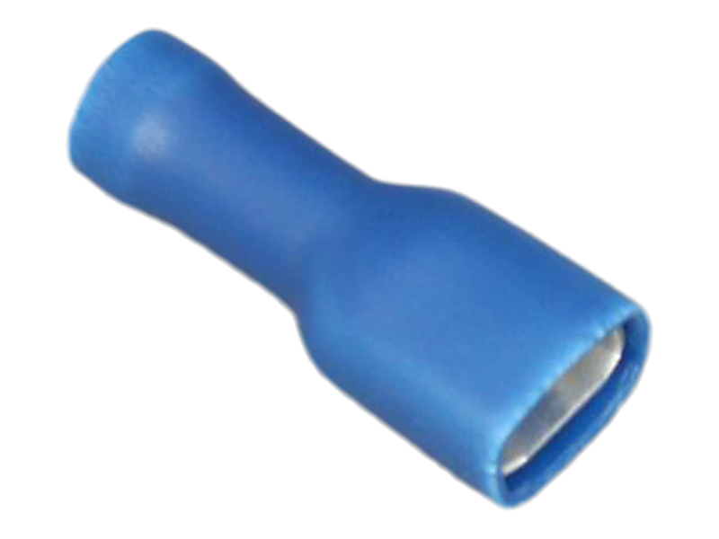 Blue Fully Insulated Female Blade Crimp Terminals | 12 Volt Planet
